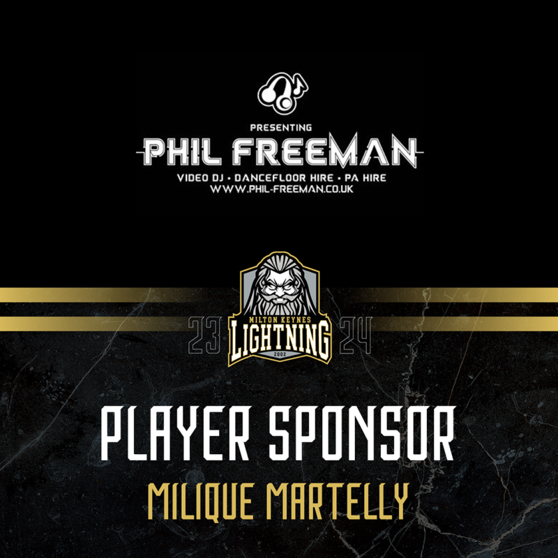 Phil Freeman Entertainments Announced as Player Sponsor for Milique Martelly of Milton Keynes ...
