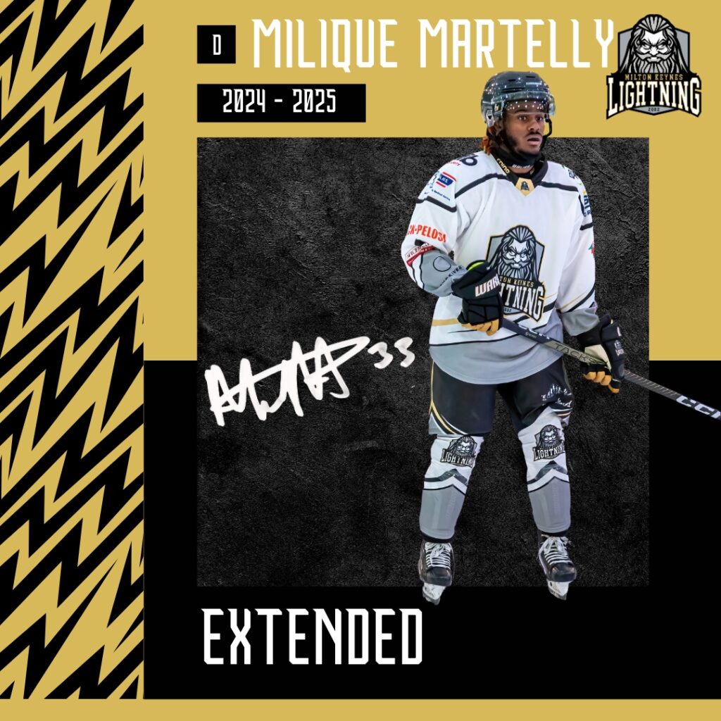 Simply the Best. Milique is back. Milton Keynes Lightning Ice Hockey