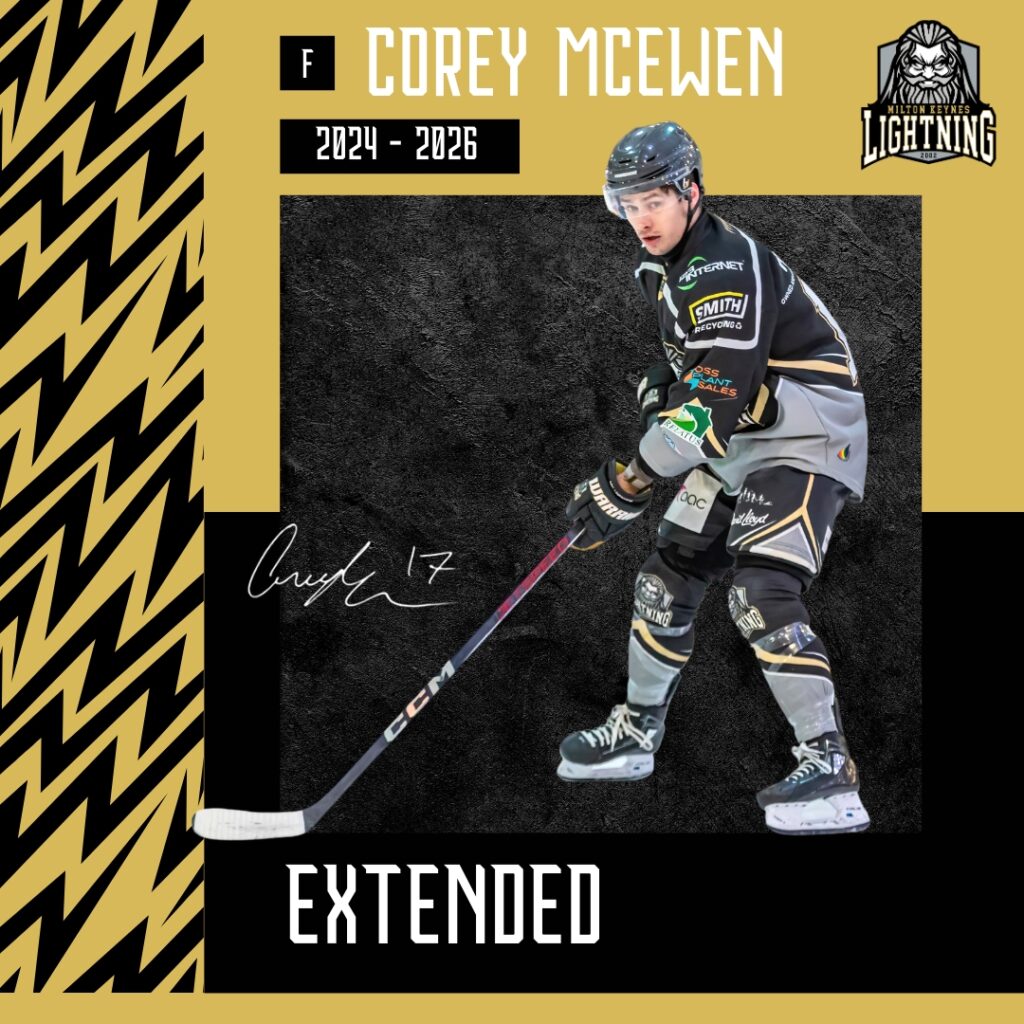 McEwen's here for more glory, so say 'Welcome Back Corey' | Milton Keynes Lightning Ice Hockey