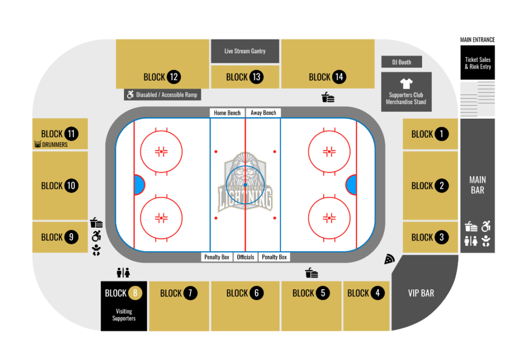 Rink Seating | Milton Keynes Lightning Ice Hockey